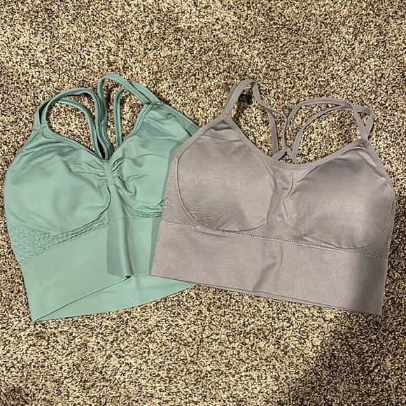 Tops | 2 Pack Gym Bras | Poshmark